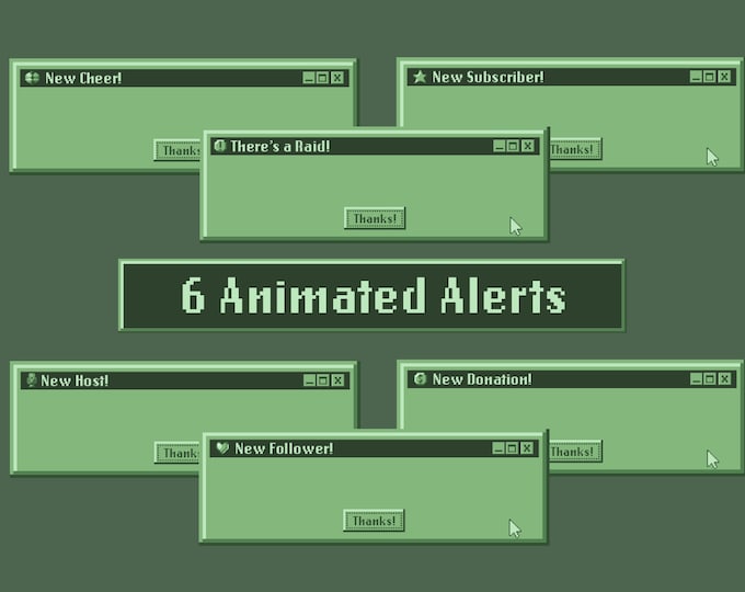 Windows 95 Twitch Alerts - Animated - With Sound - Nostalgia - Retro ...