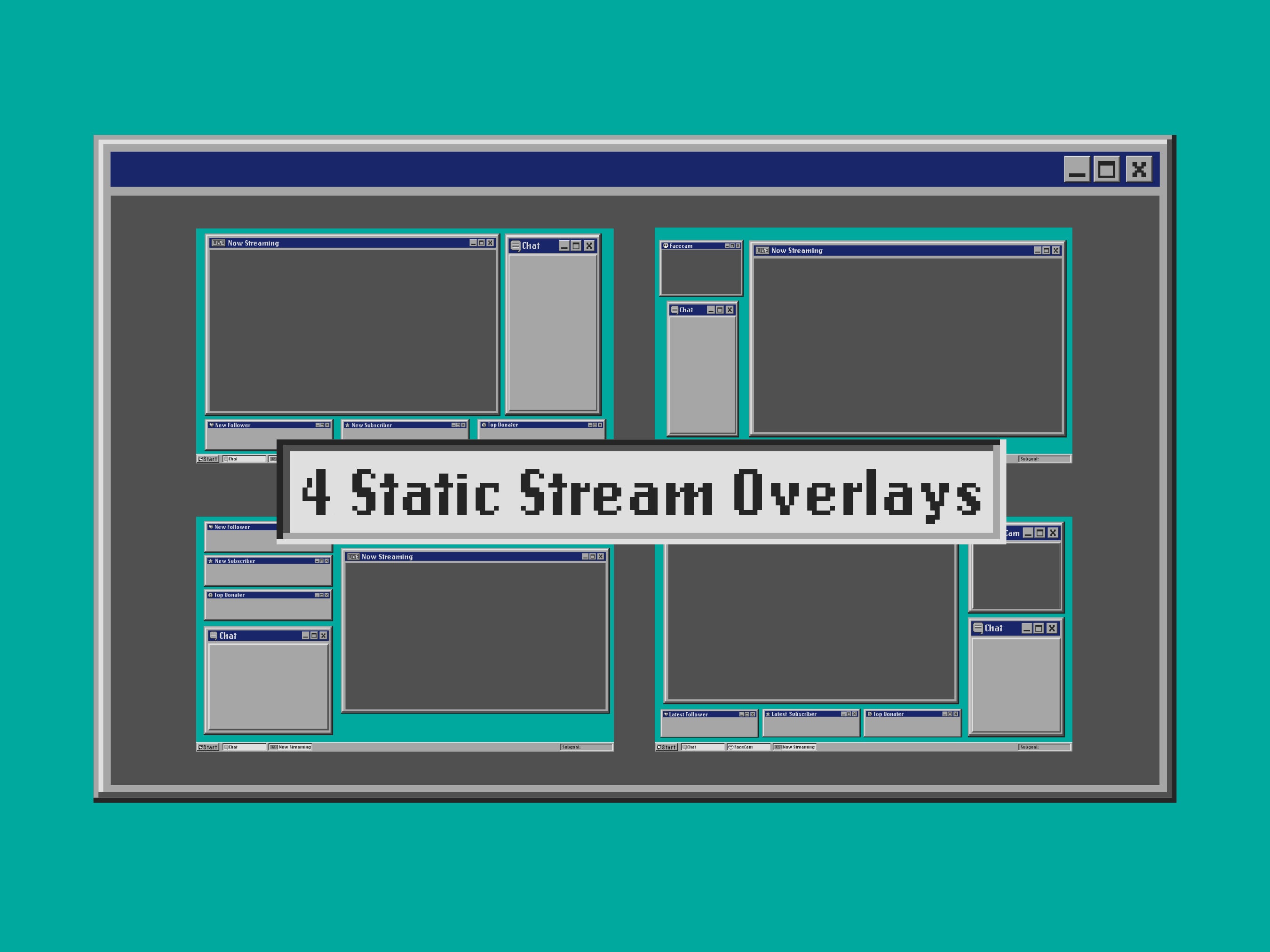 Classic Retro Streaming Graphics / Twitch Stream Overlays / - Etsy UK