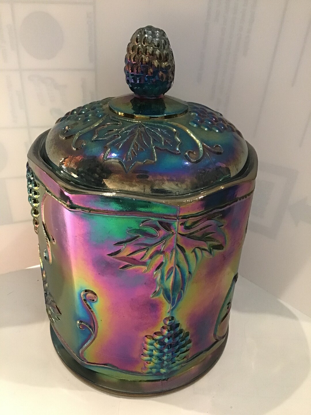 Absolutely Beautiful Indiana, Harvest Grape, Peacock Blue,canister! - Etsy