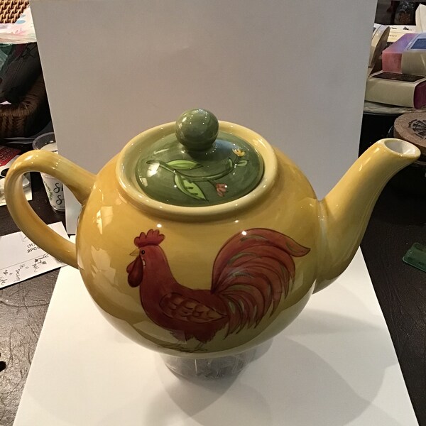 Rooster Teapot - Etsy