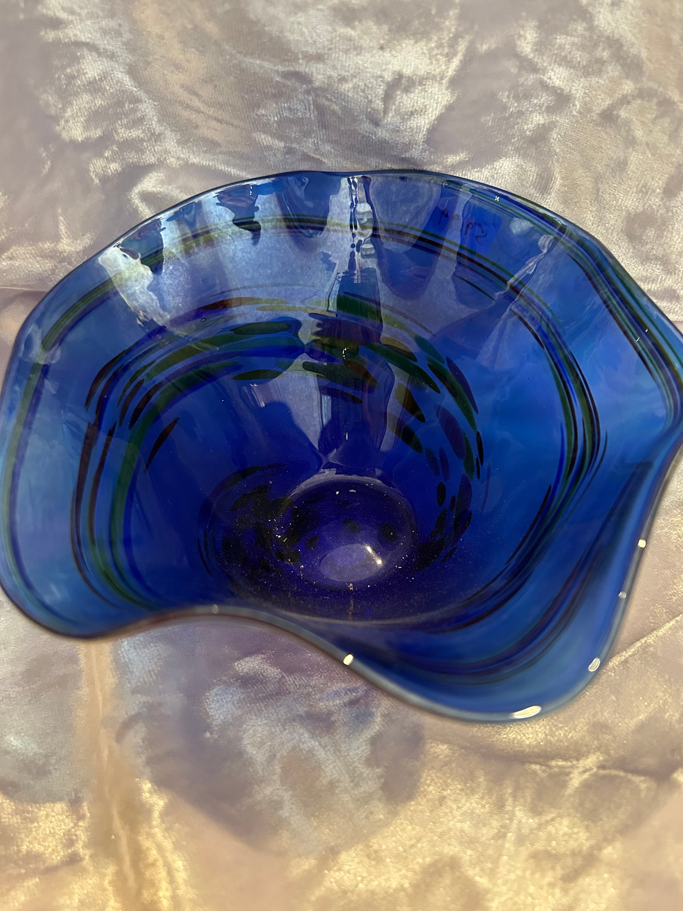 Hand Blown Glass Eye Studios Multi Color Bowl - Etsy