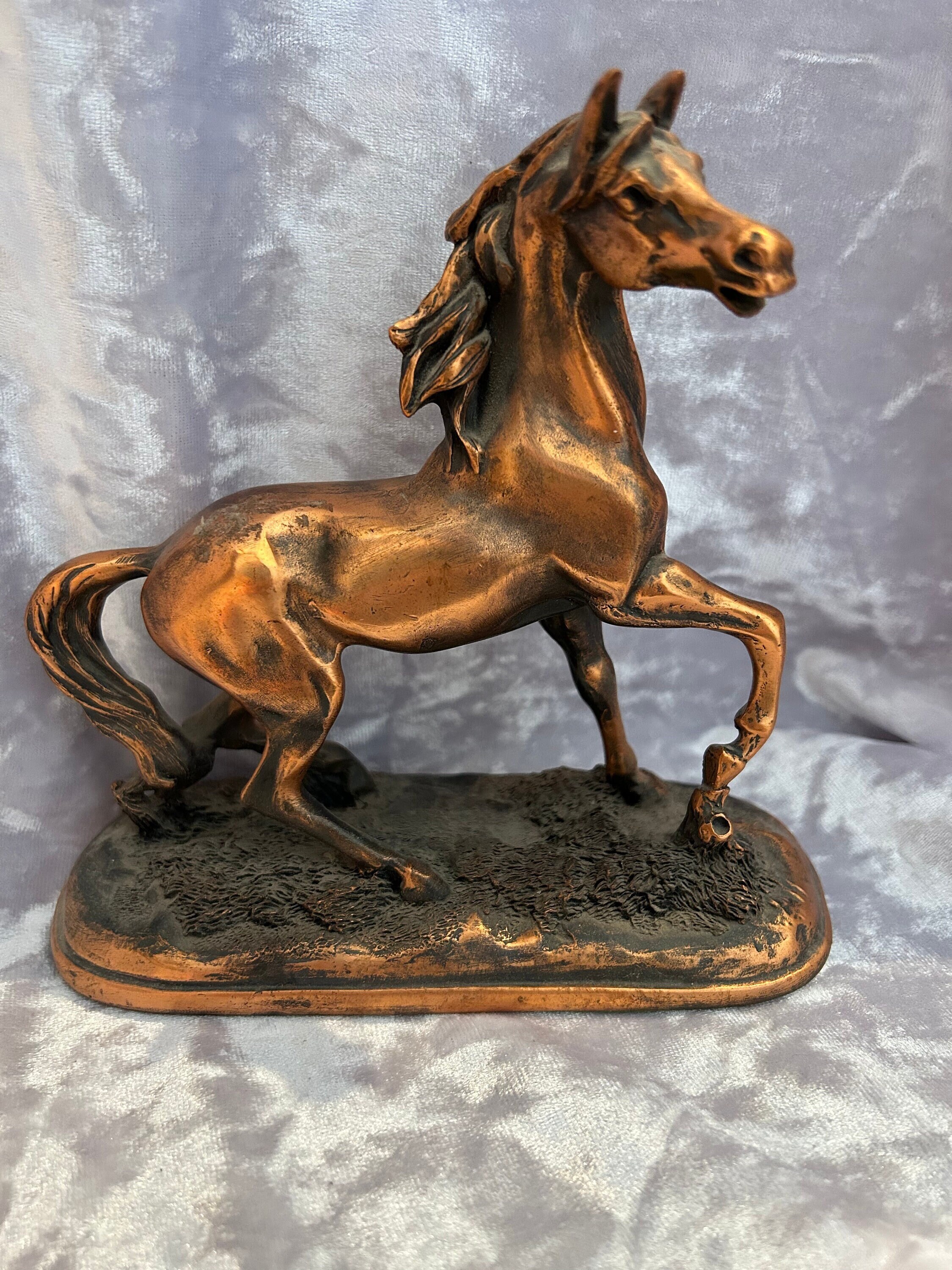Molded Copper Horse Figurine