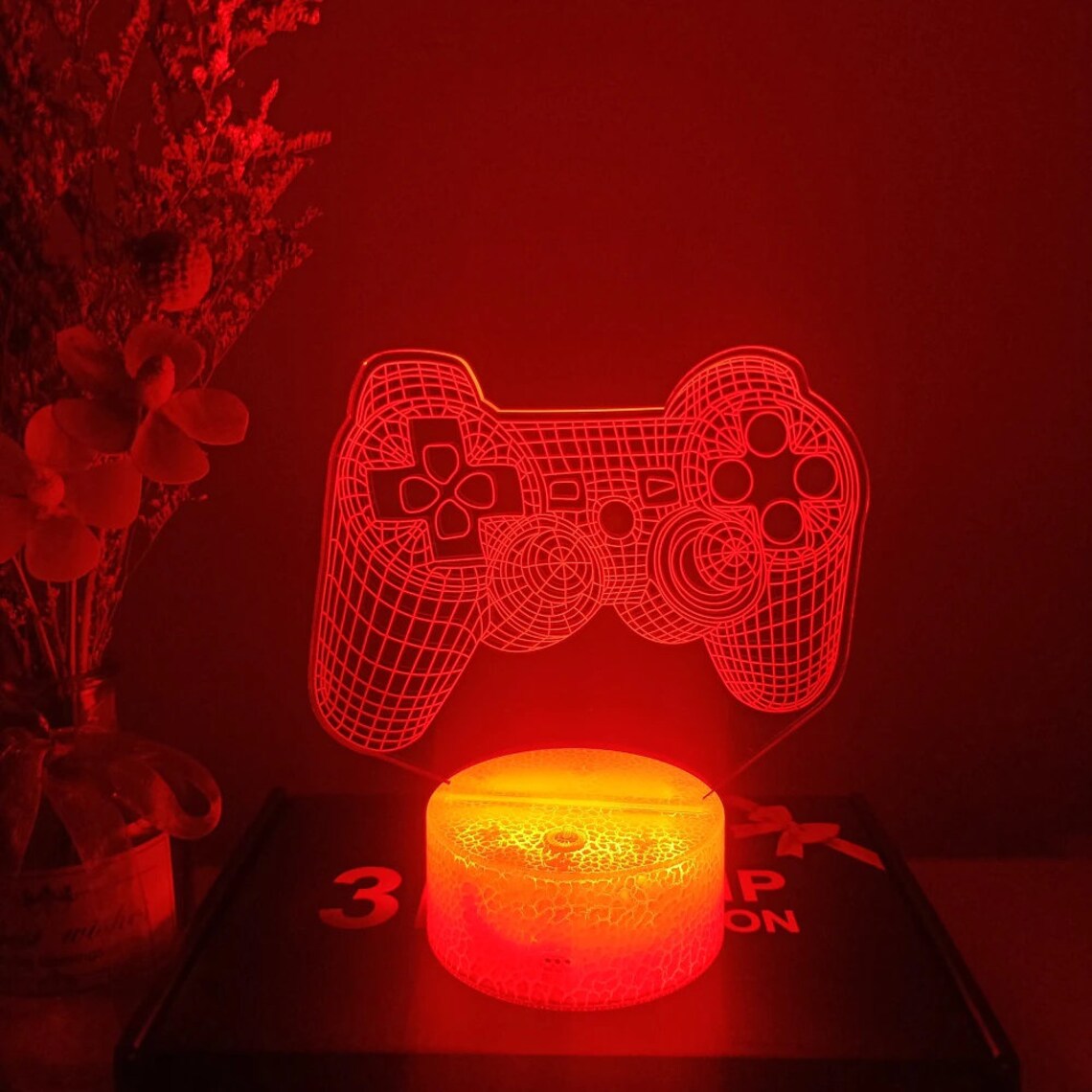 PLAYSTATION inspired CONTROLLER RGB Gaming Lamp Light Multiple Colors ...
