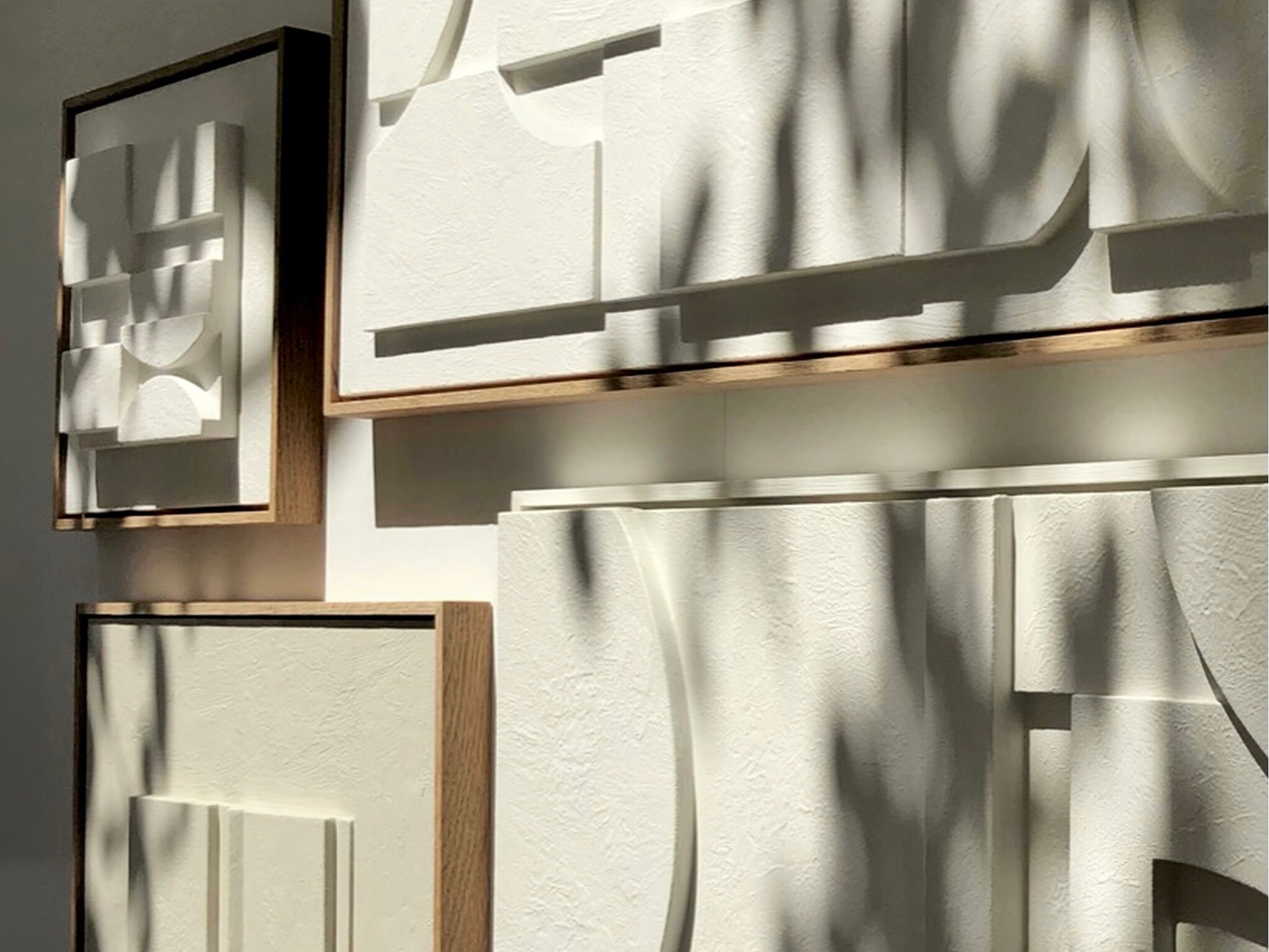 06 - Large Plaster Wall Art - 3D Painting - Relief Texture Wall Art ...