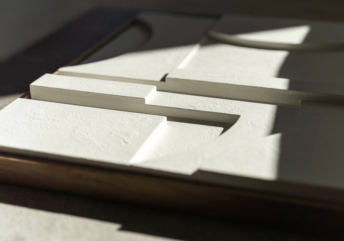 04 Large Abstract 3D Wall Art Relief Plaster Painting - Etsy