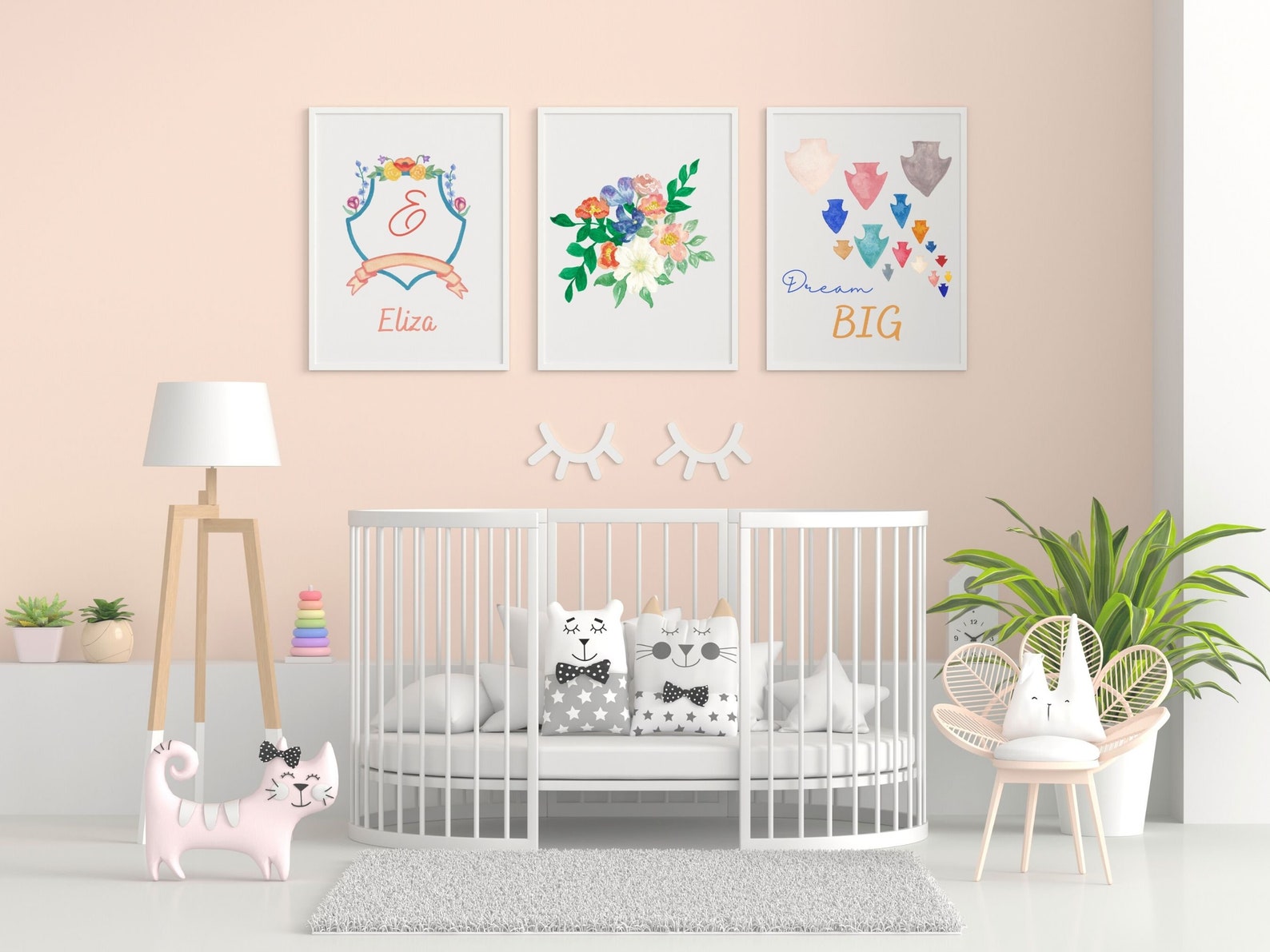 Personalized Nursery Prints | Printable Set of 3 | Southwestern Nursery ...