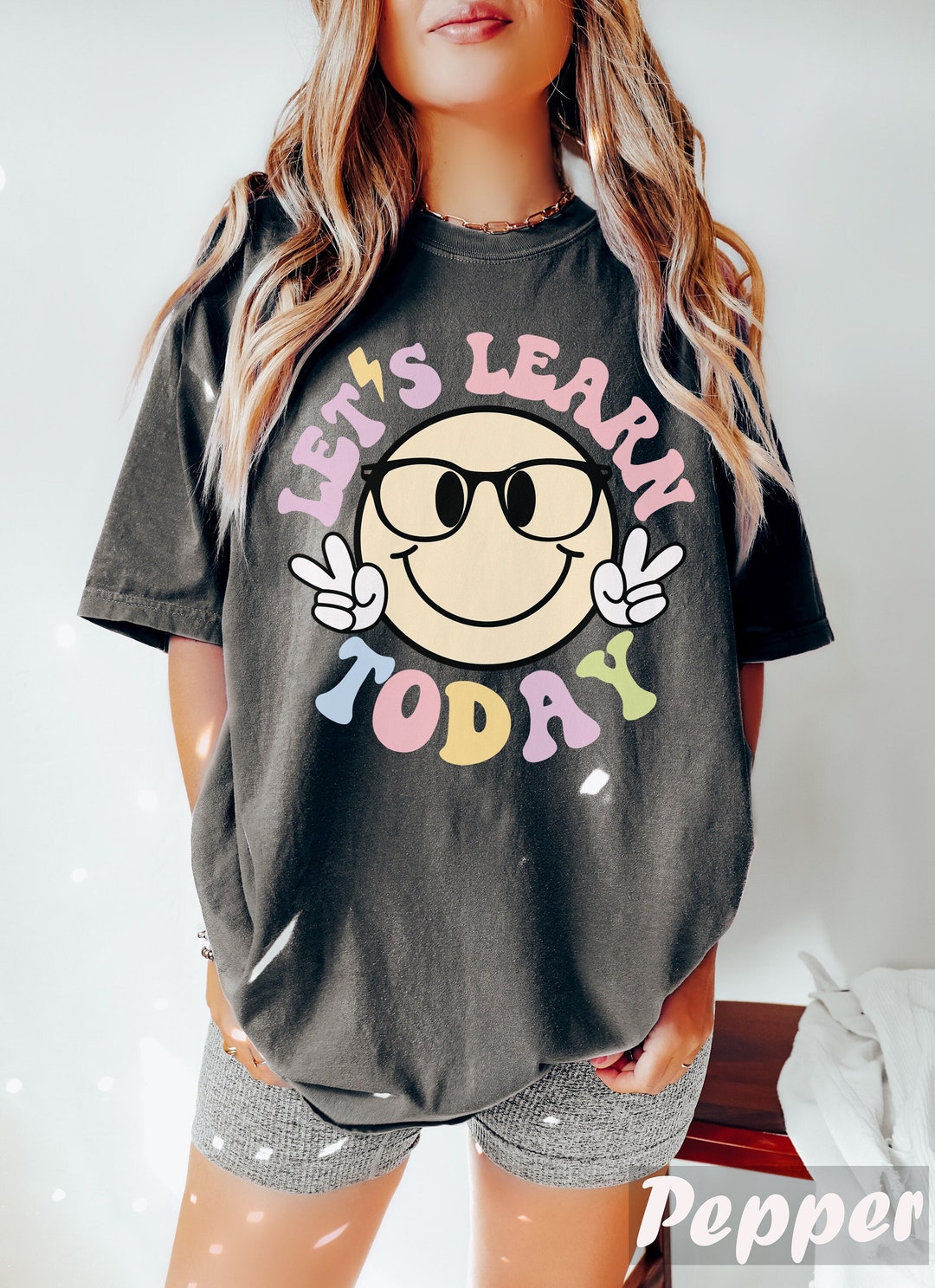 Let's Learn Today Teacher Shirt, Teacher Life, Comfort Colors Teacher ...