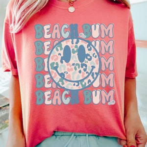 Smiley Beach Bum Shirt, Retro Summe Shirt, Comfort Colors Tee, Vacation ...