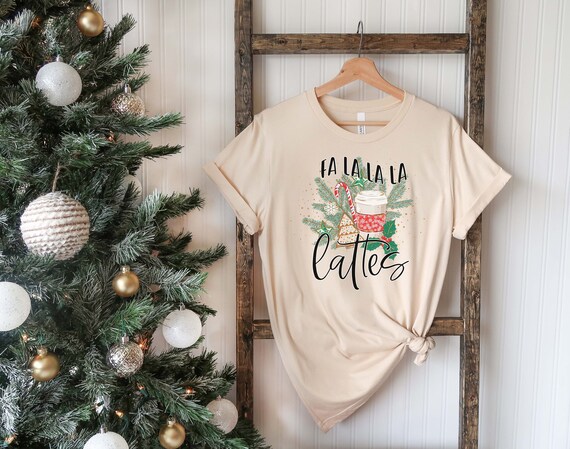 Fa La La Latte Coffee Christmas Shirt Christmas Shirt - Etsy