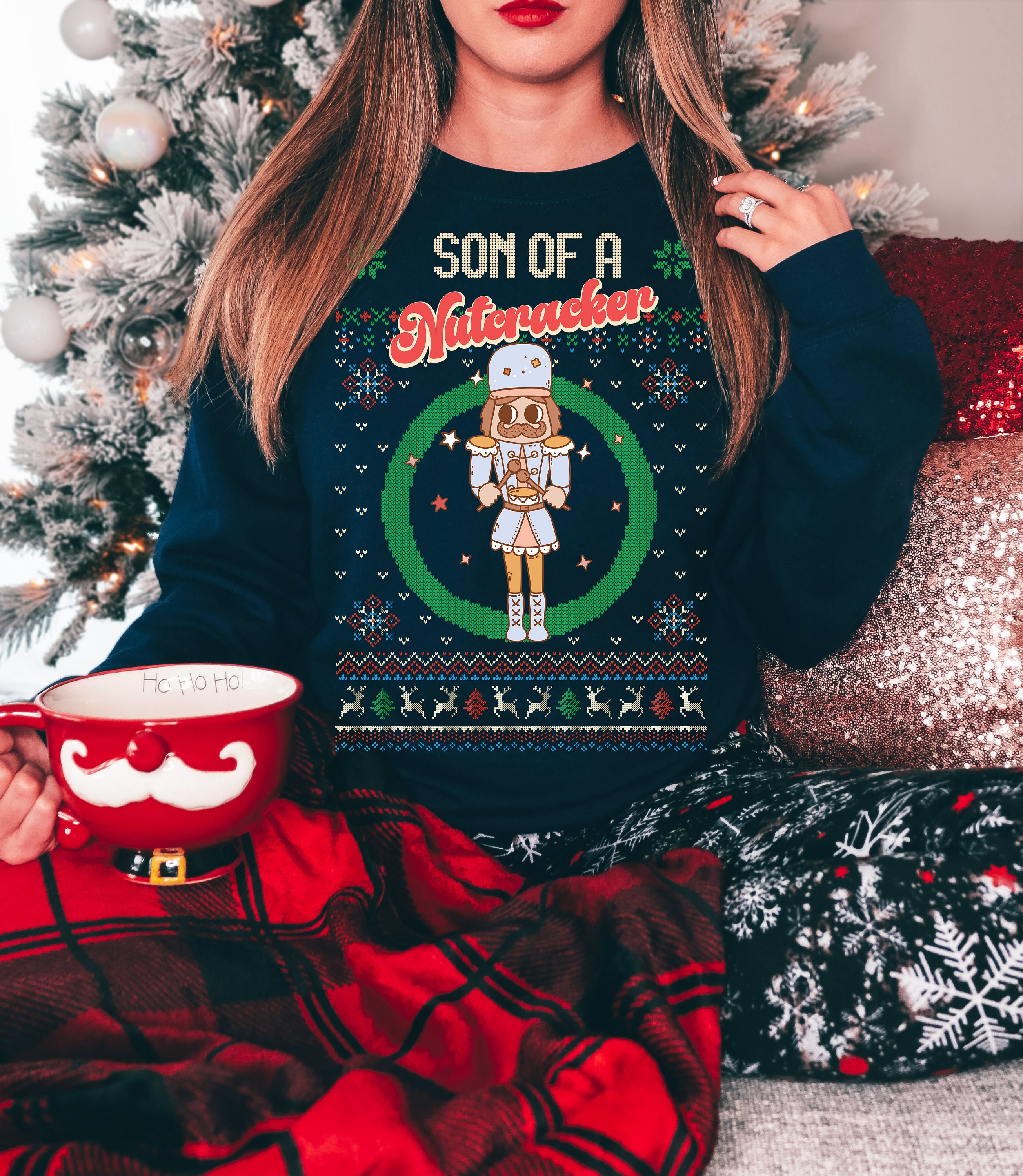 Ugly Christmas Sweater Son of A Nutcracker Christmas - Etsy