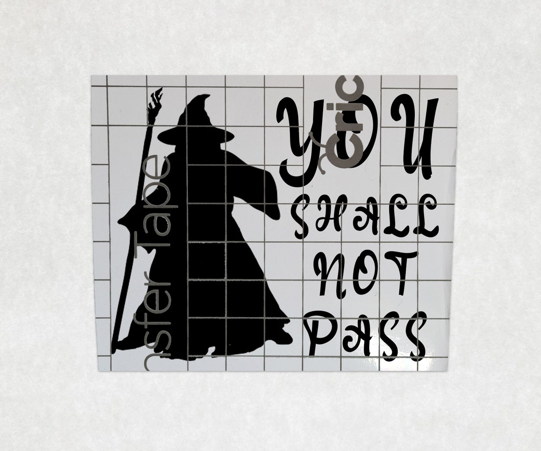 You Shall Not Pass Wizard Decal - Etsy