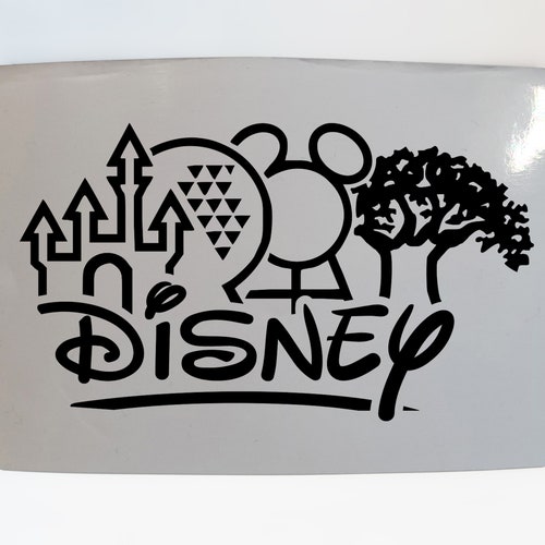 Disney World Park Logos Permanent Vinyl Car Laptop Computer - Etsy