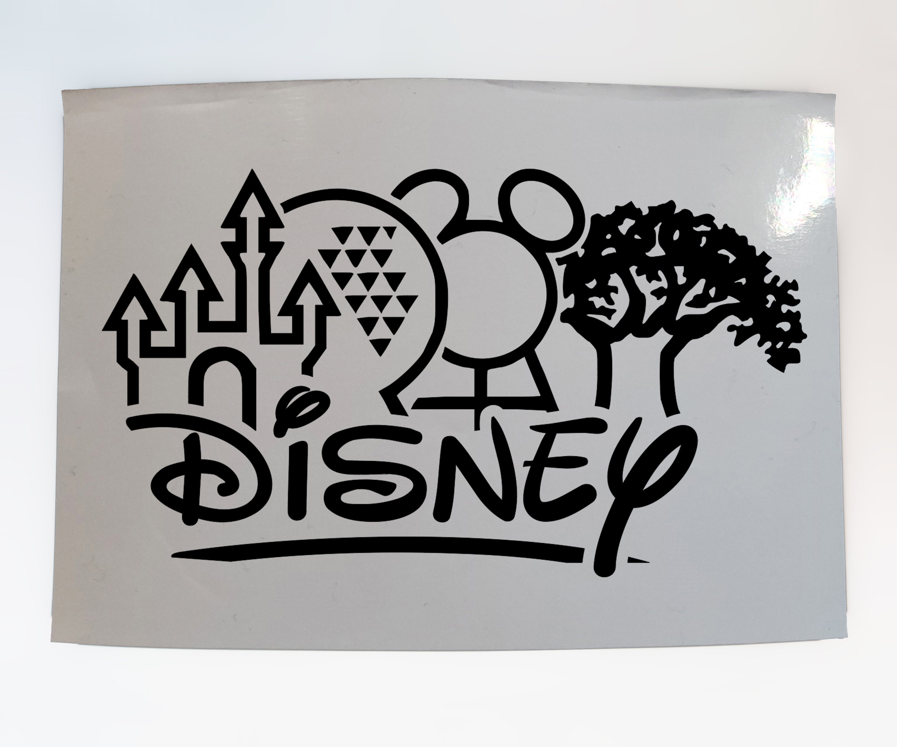 Disney World Park Logos Permanent Vinyl Car Laptop Computer Wall Decal ...