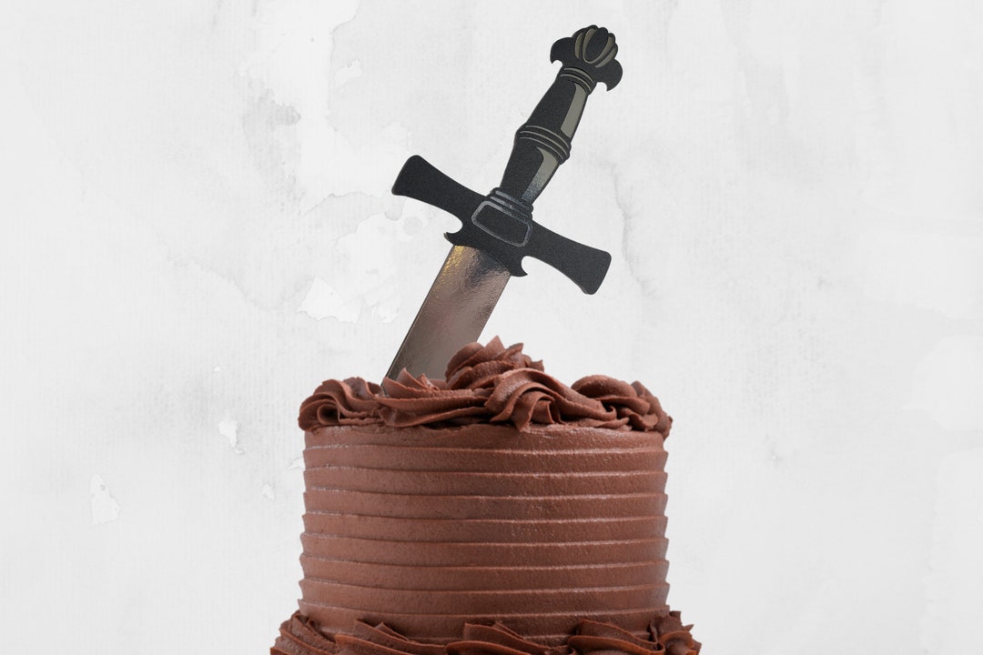 Sword Cake Topper - Fantasy, Viking, Medieval, D&D Birthday Wedding ...