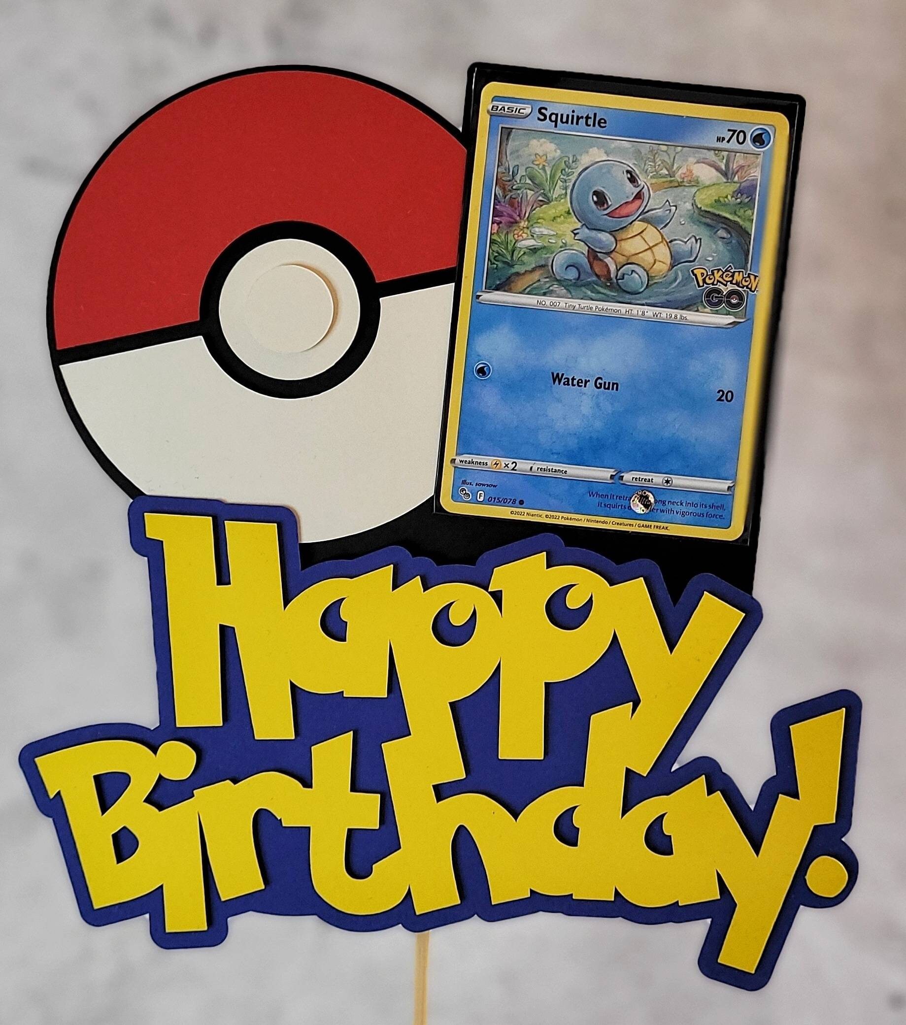 Pokémon Birthday Cake Topper With Real Bulbasaur - Etsy