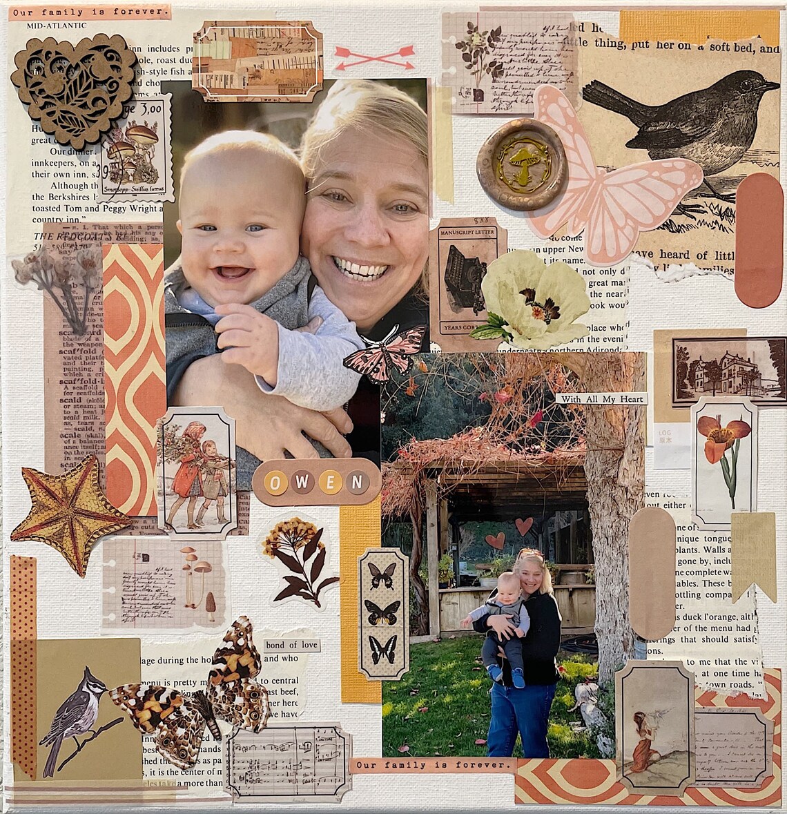 Custom Family Photo Collage Handmade Gift Wall Decor - Etsy
