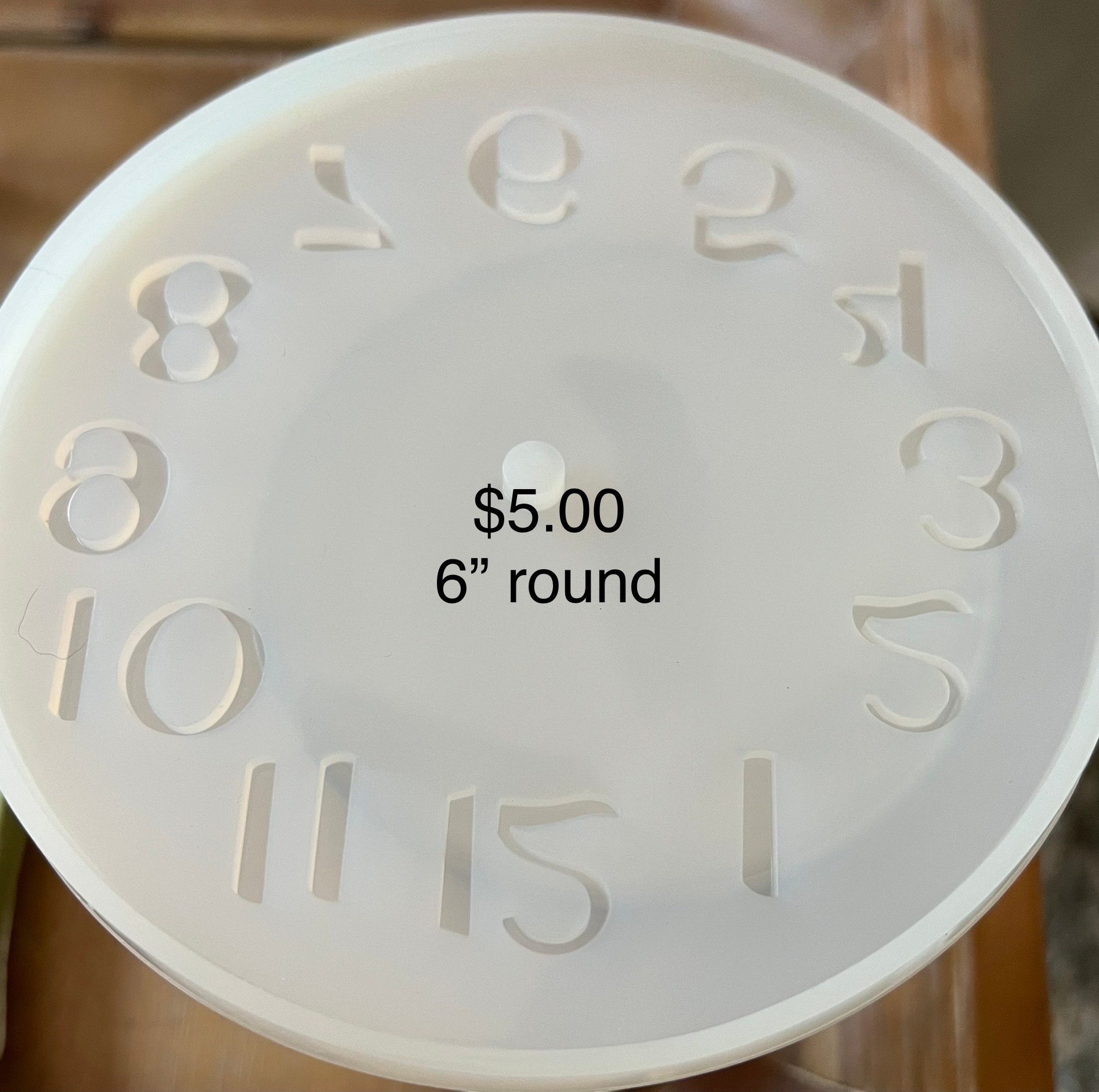 Clock Face Small Epoxy Resin Silicone Mold - Etsy