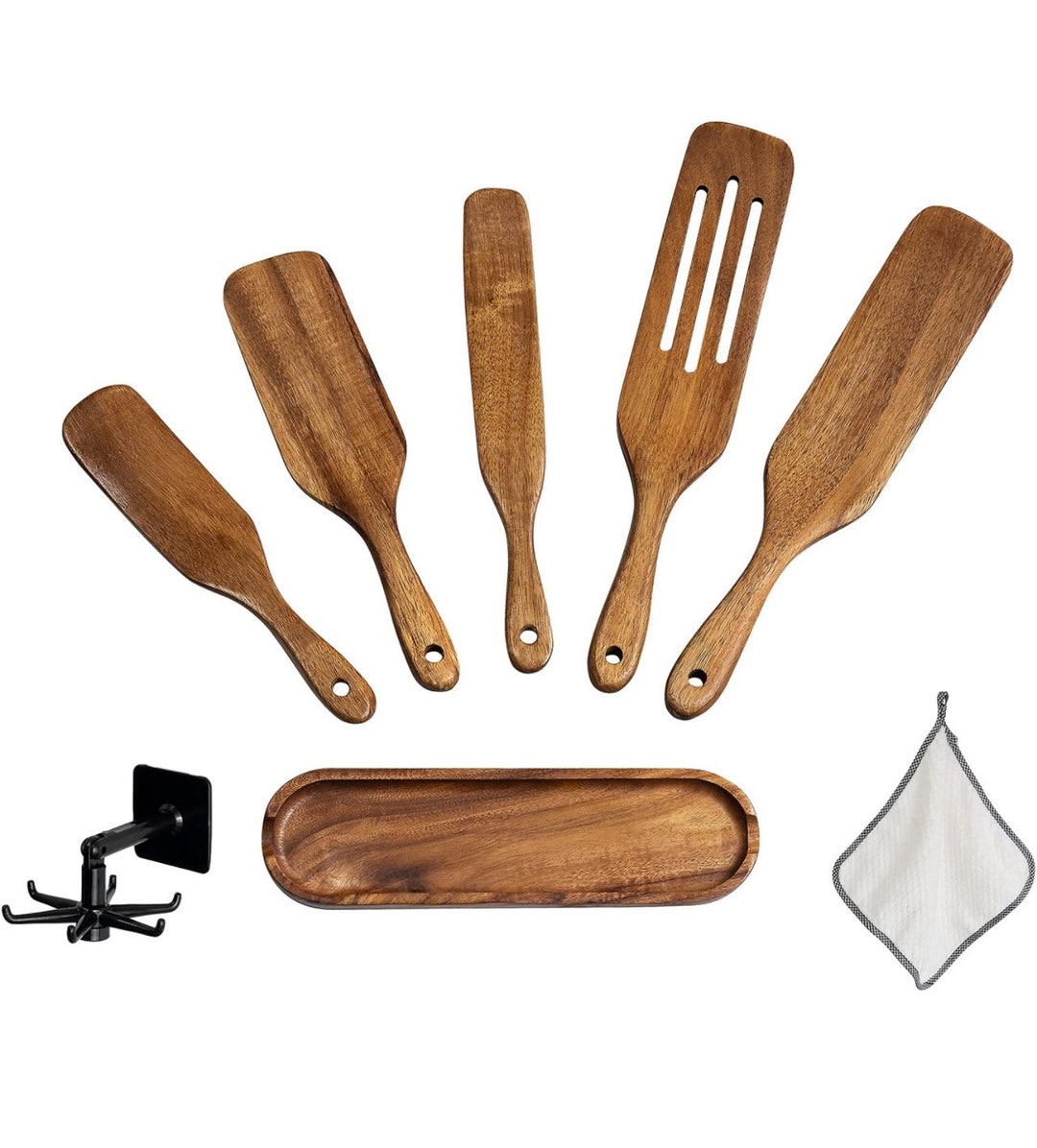 Wood Spurtles Set 8 Pcs. - Etsy