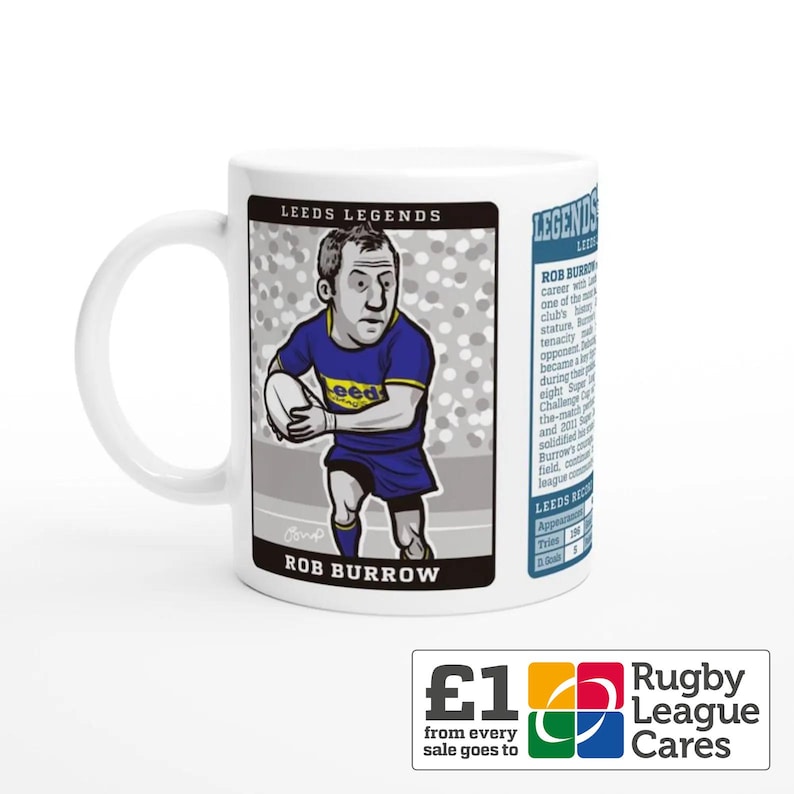 Rob Burrow Leeds Rugby League Legend 11oz Ceramic Mug - Etsy