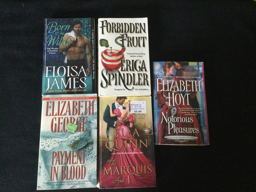 Set of Five Romance Novels Romance Paperback Romance Books - Etsy