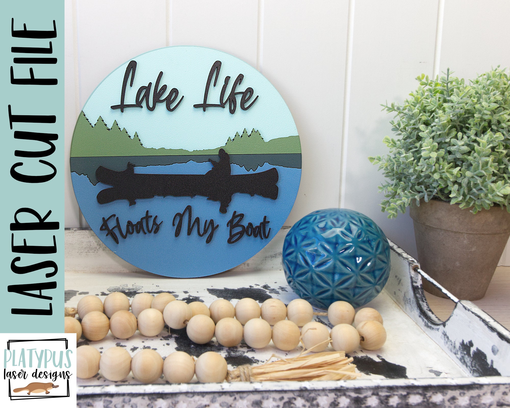 Lake Life Sign Lake Life Door Sign SVG Laser File Glowforge - Etsy Canada