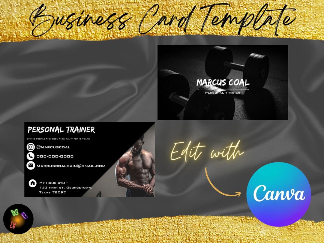 Personal Trainer Business Card Template Personal Trainer Business ...