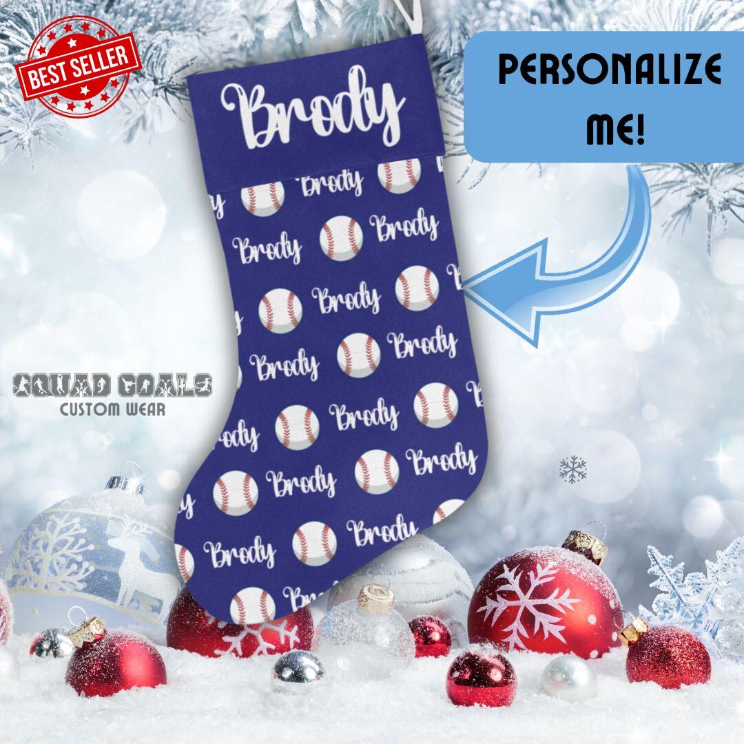Personalized Baseball Christmas Stocking for Boy or Girl - Etsy