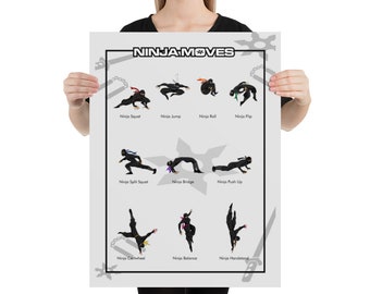 Ninja Moves Poster - Etsy