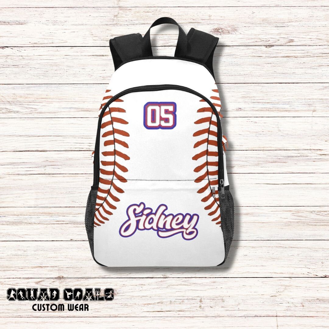 Personalized Baseball Backpack Kids Baseball School Bag Child Travel ...