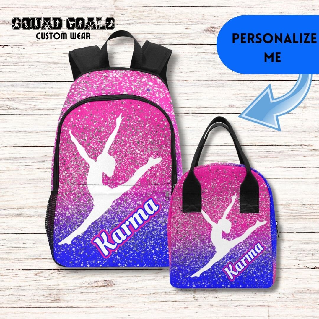 Personalized, Matching Ballet Dancer Backpack & Lunch Bag - Etsy