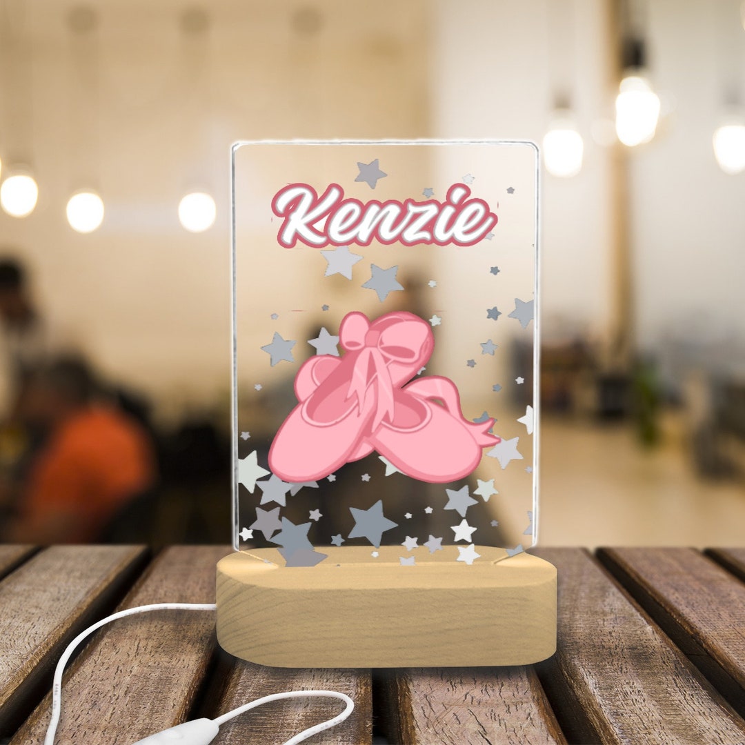 Personalized Ballet Dancer Night Light Frame With Multiple Color ...