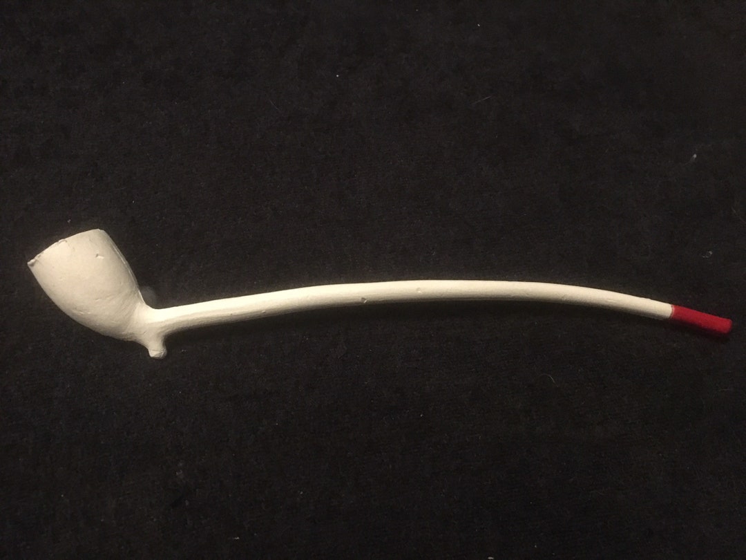 Vintage Unused 19th Century Plain Finish Clay Churchwarden Pipe 21cm ...