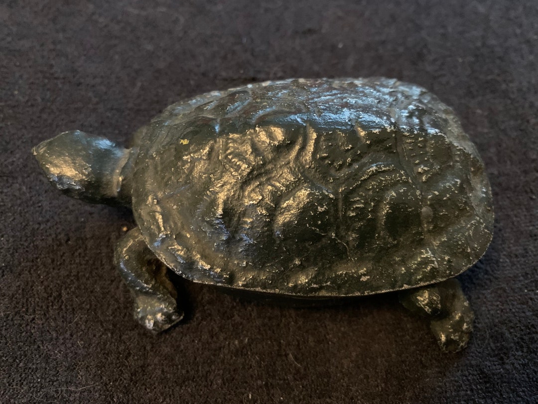 Vintage Metal Tortoise Ashtray - Etsy
