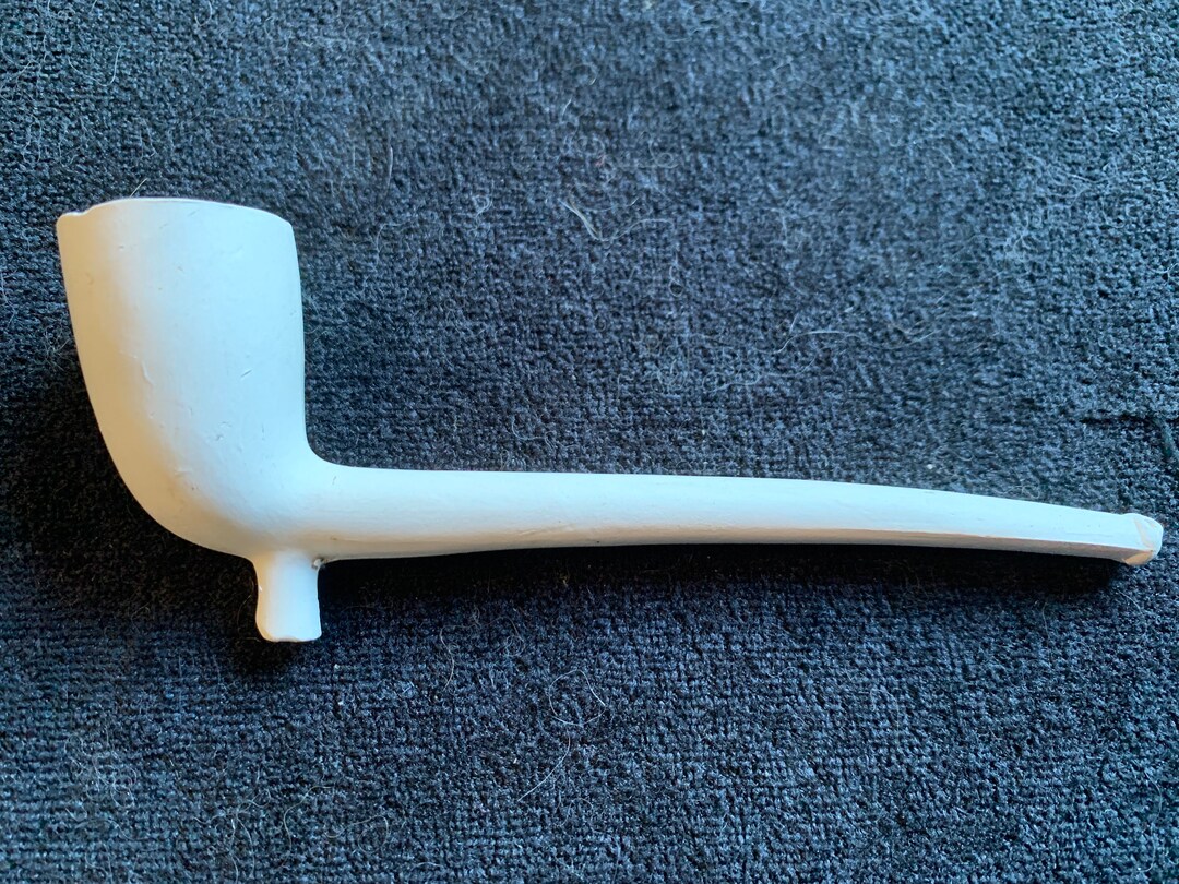 Vintage Unused 19th Century Plain Stubby Pocket Sized Finish Clay Pipe ...