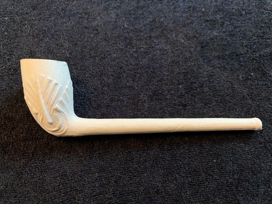 Vintage Unused 19th Century Stylized Pattern Finish Clay Pipe - Etsy