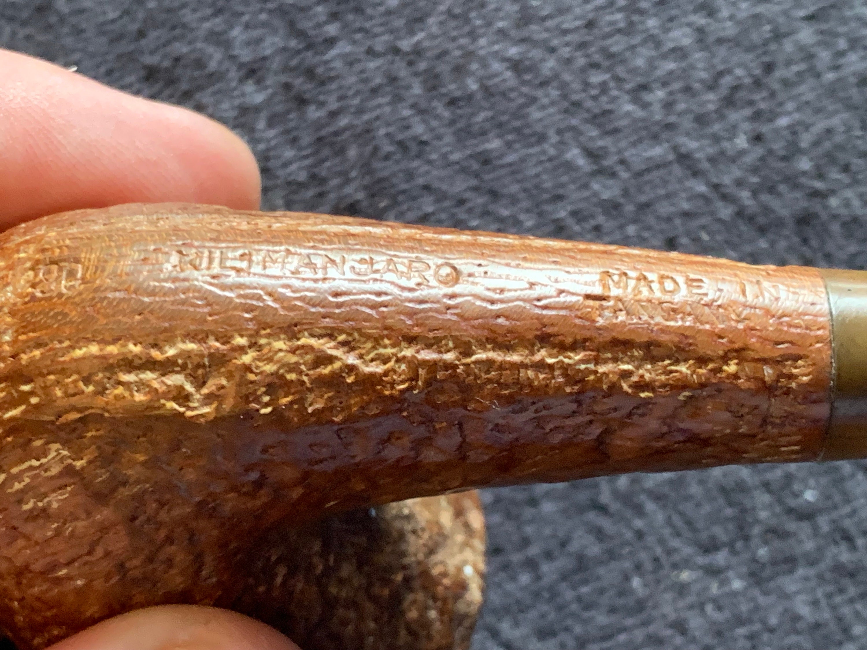 Vintage Used Kilimanjaro Tanganika Pipe Tanzania Briar Wood Estate Pipe ...
