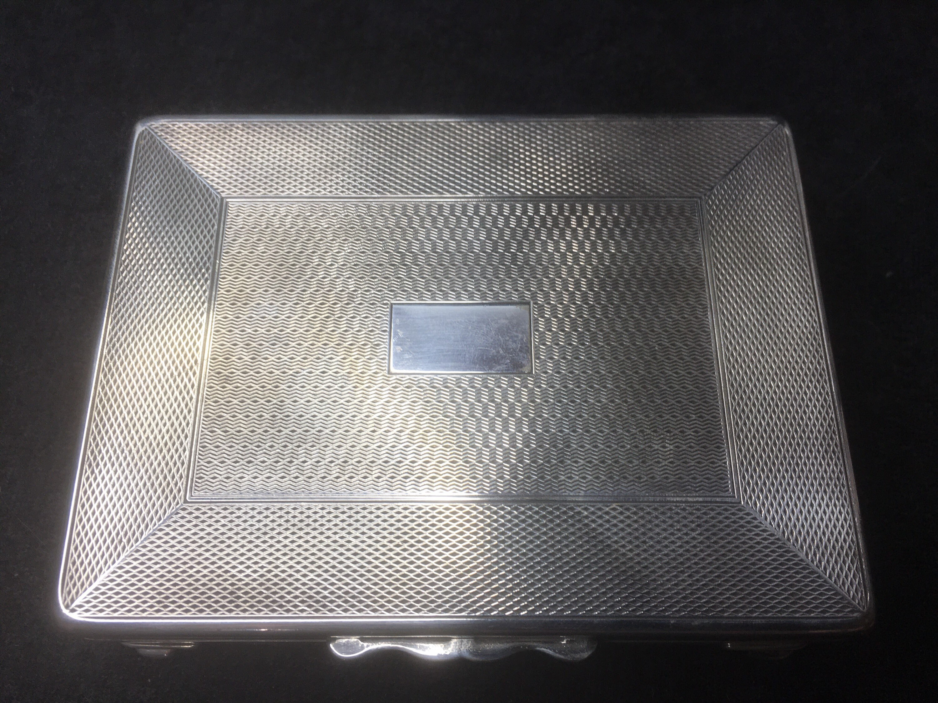 Vintage Silver Plated Cigarette Box by Roberts and Dore Ltd - Etsy