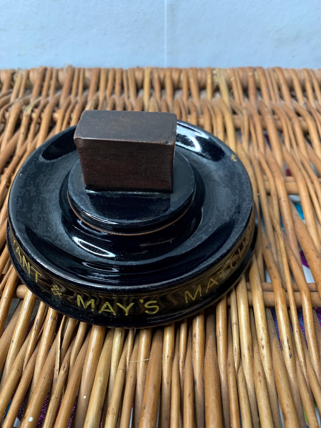 Antique Bryant and May Match Box Holder With Original Bryant and May ...