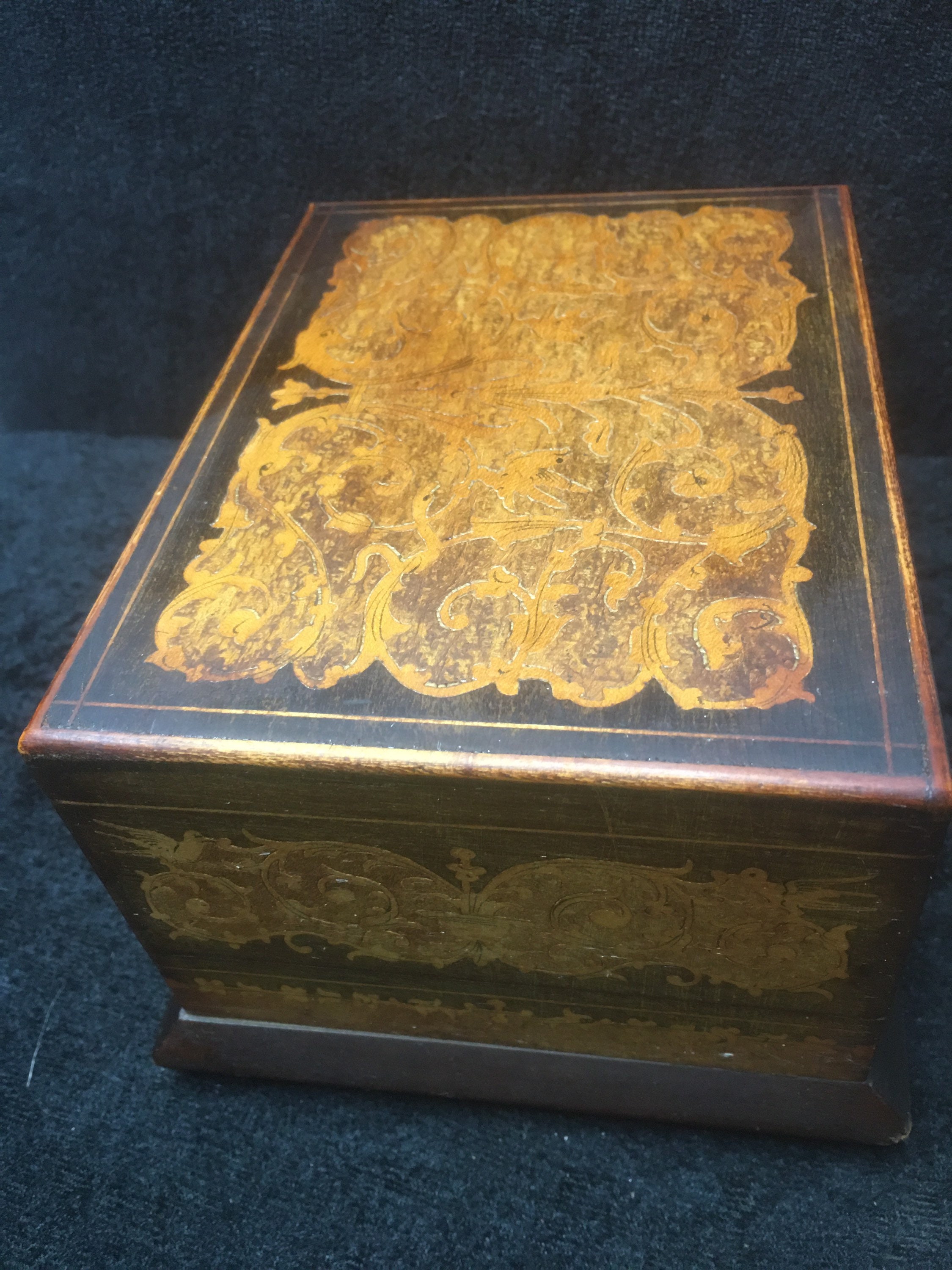 Stunning Vintage Sorrento Ware Inlaid Musical Cigarette Box - Etsy
