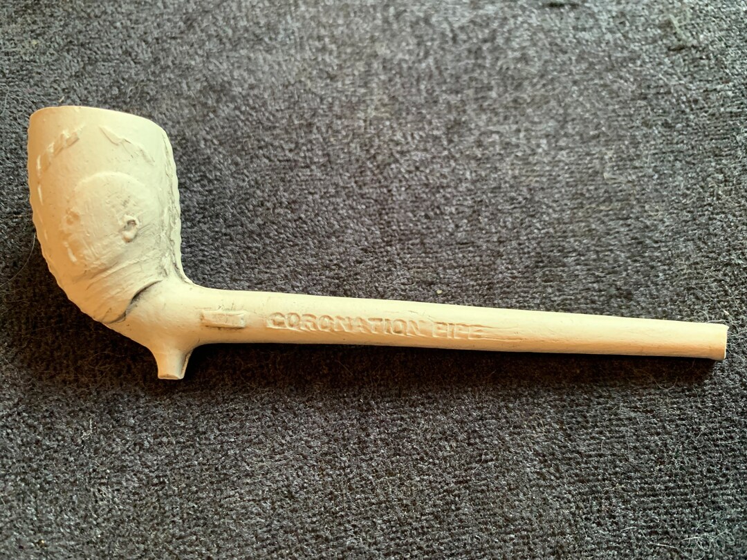 Vintage Rare Unused 19th Century Coronation Pipe Finish Clay Pipe - Etsy