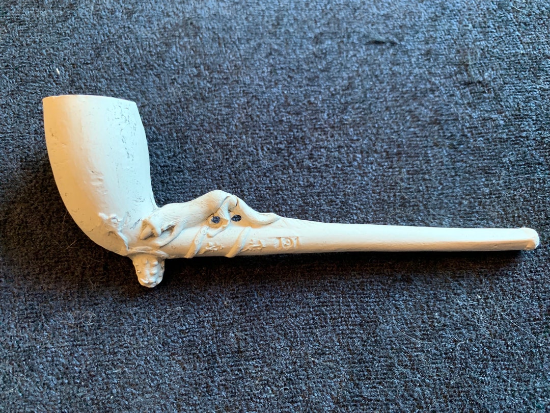 Antique Rare Unused 19th Century Fox Clay Pipe - Etsy