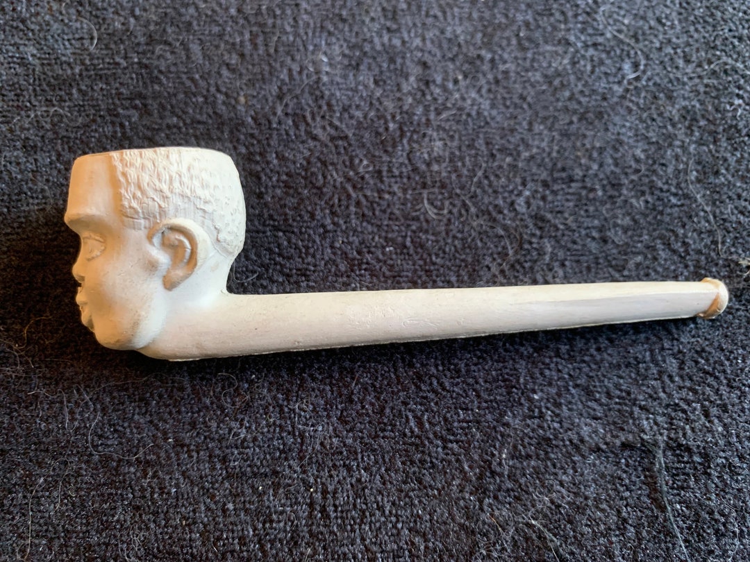 Vintage Unused African Male Face Clay Pipe - Etsy