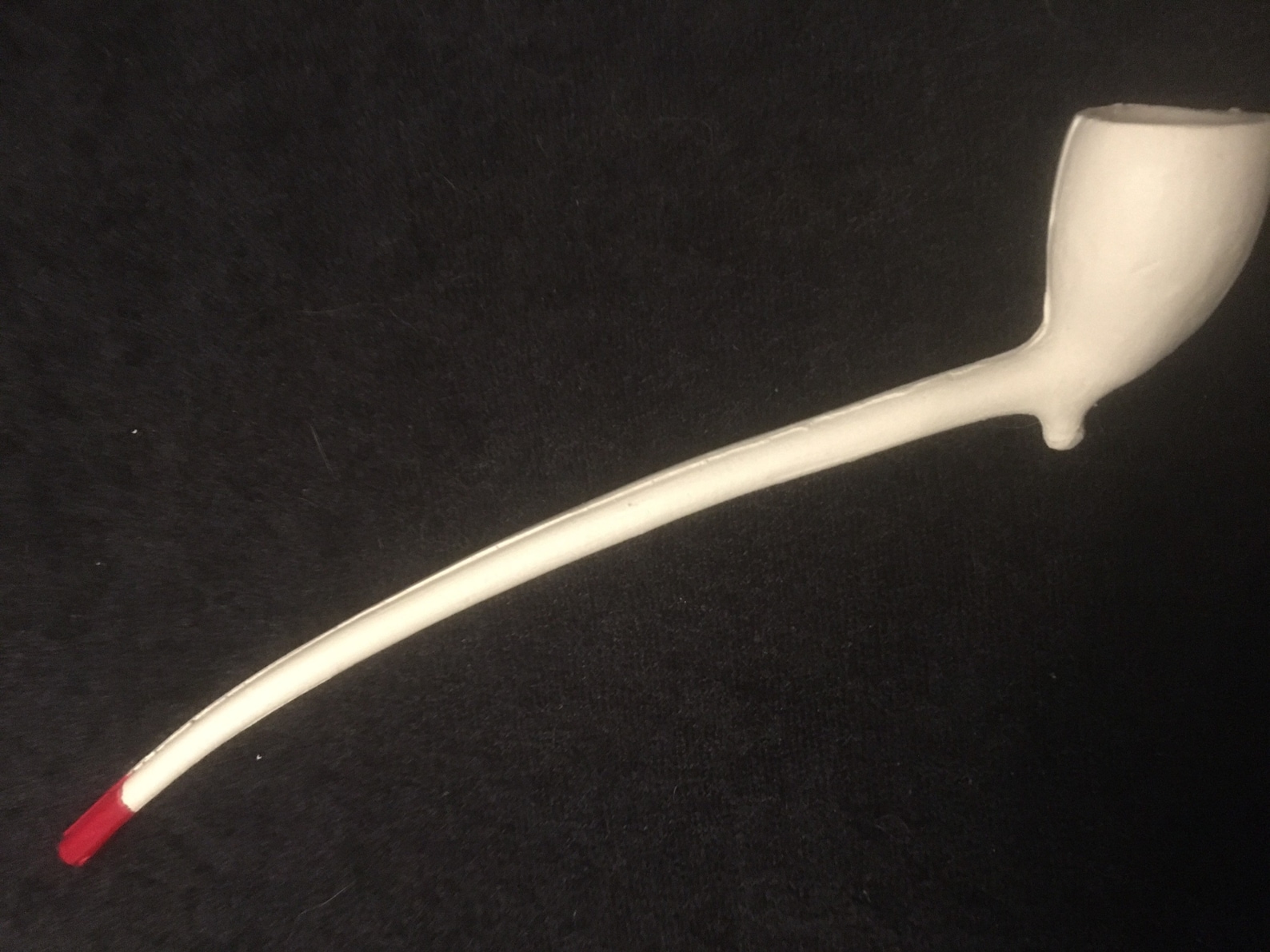 Vintage Unused 19th Century Plain Finish Clay Churchwarden Pipe 21cm ...