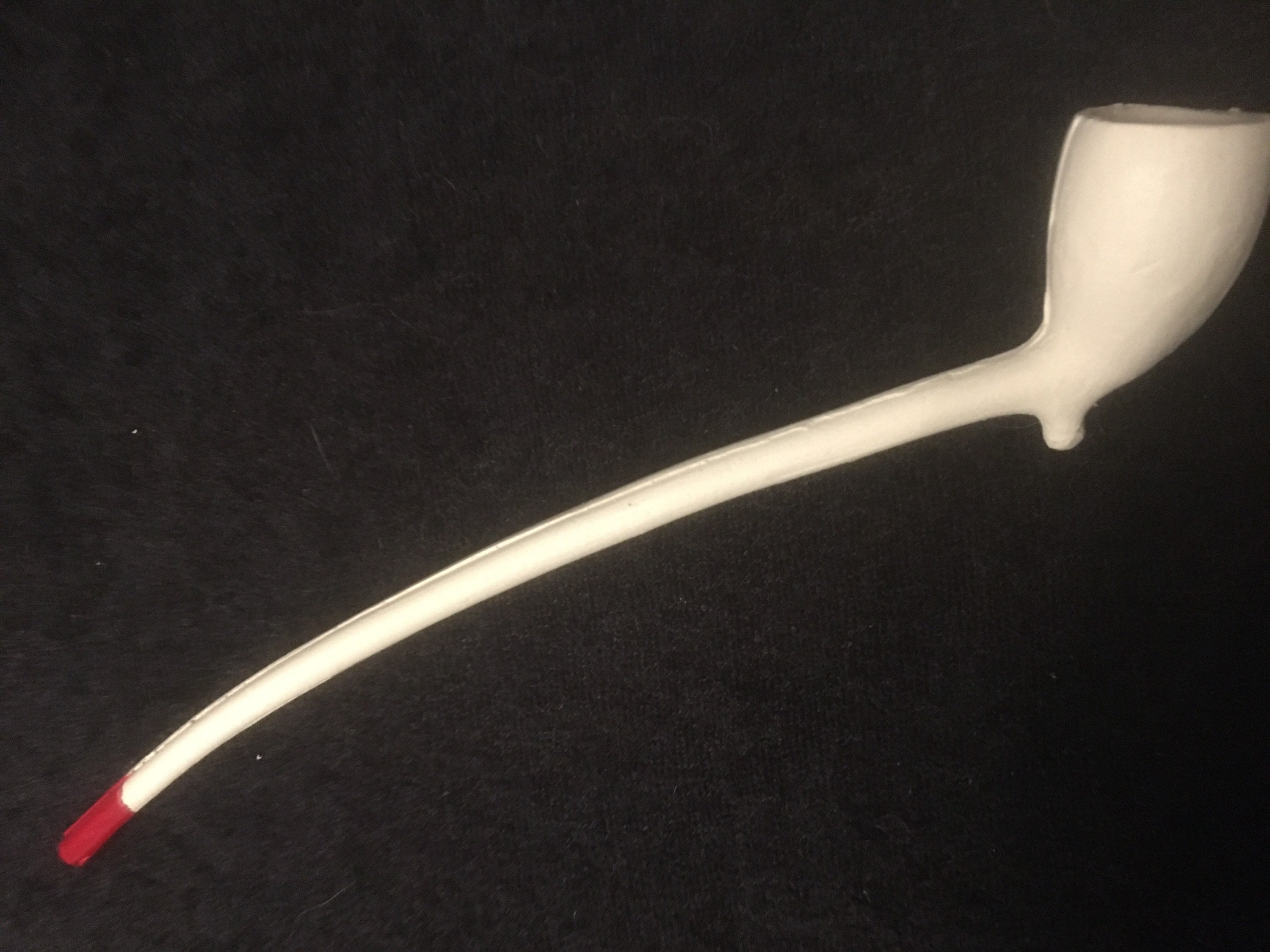Vintage Unused 19th Century Plain Finish Clay Churchwarden Pipe 21cm ...
