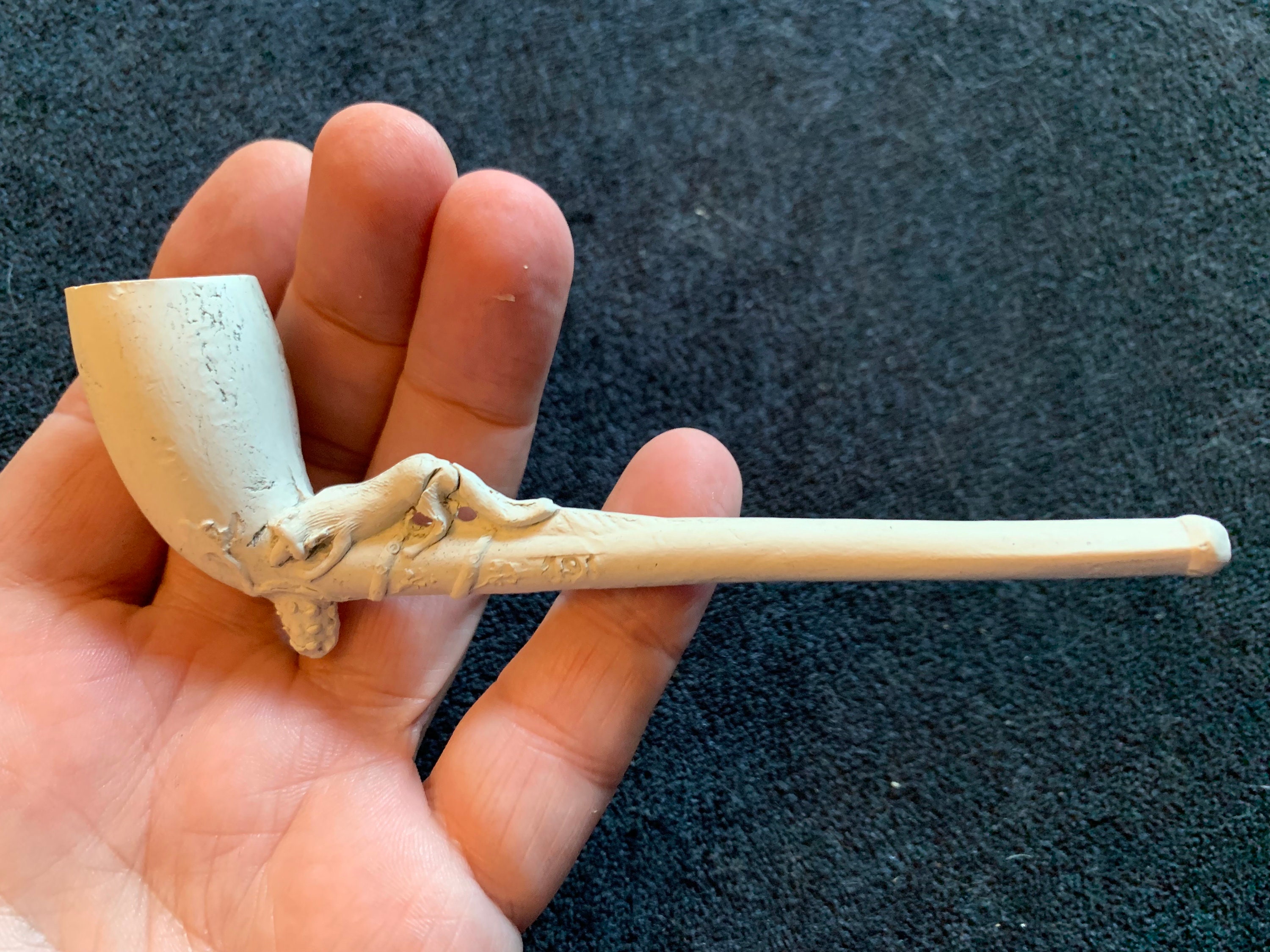 Antique Rare Unused 19th Century Fox Clay Pipe - Etsy