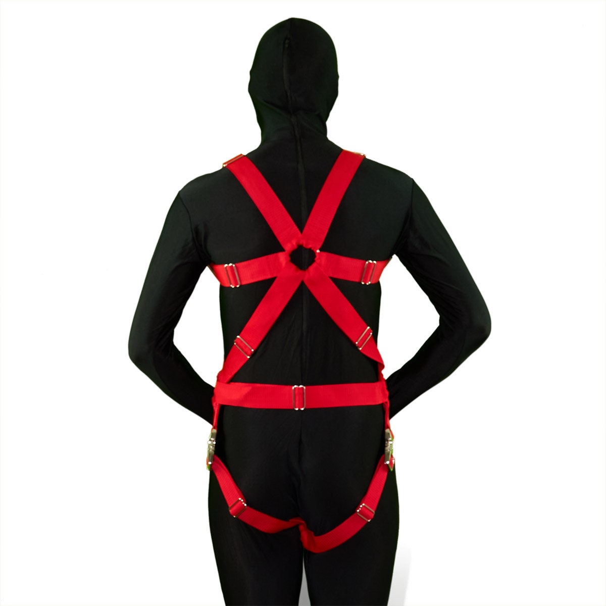 Full X Harness EXTENDED With Crotch Strap Body Harness, Webbing Harness ...
