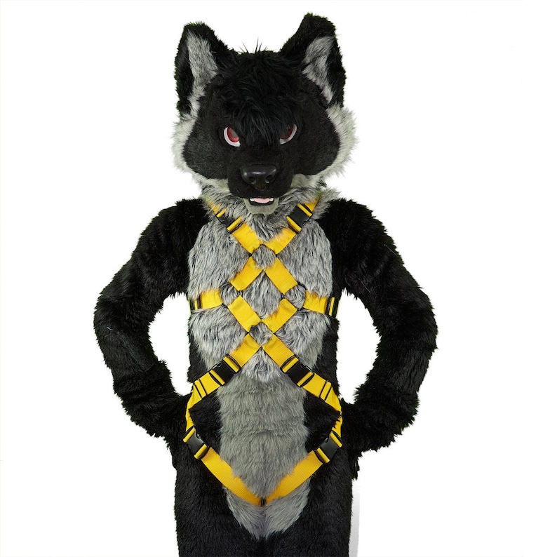 Double X Harness With Leg-straps Furry Harness Fursuit Harness - Etsy