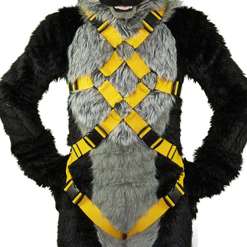 Double X Harness With Leg-straps Furry Harness Fursuit Harness - Etsy