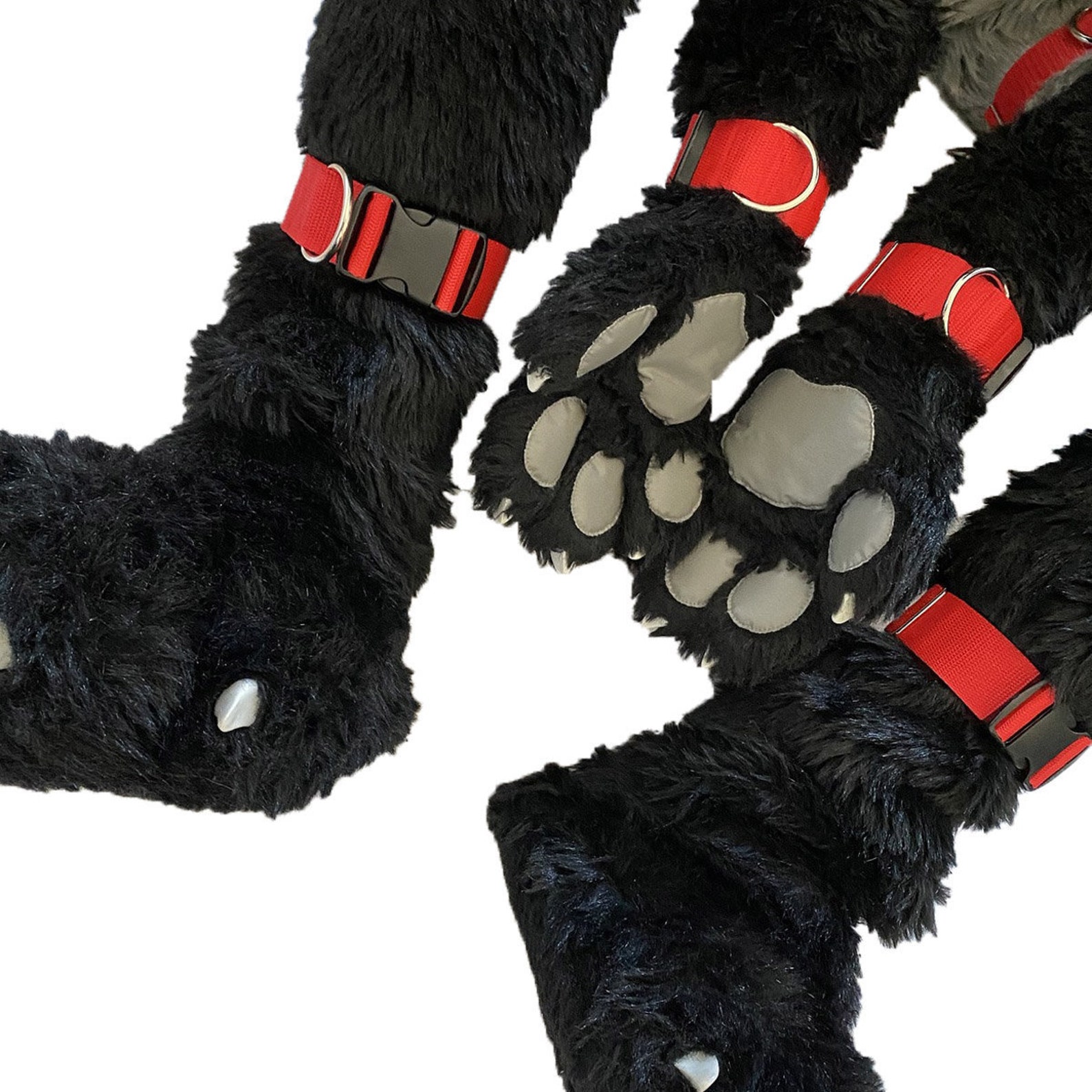 Cuffs 4-set (hands+feet) | Furry Harness Cuffs Fursuit Harness Cuffs - Etsy