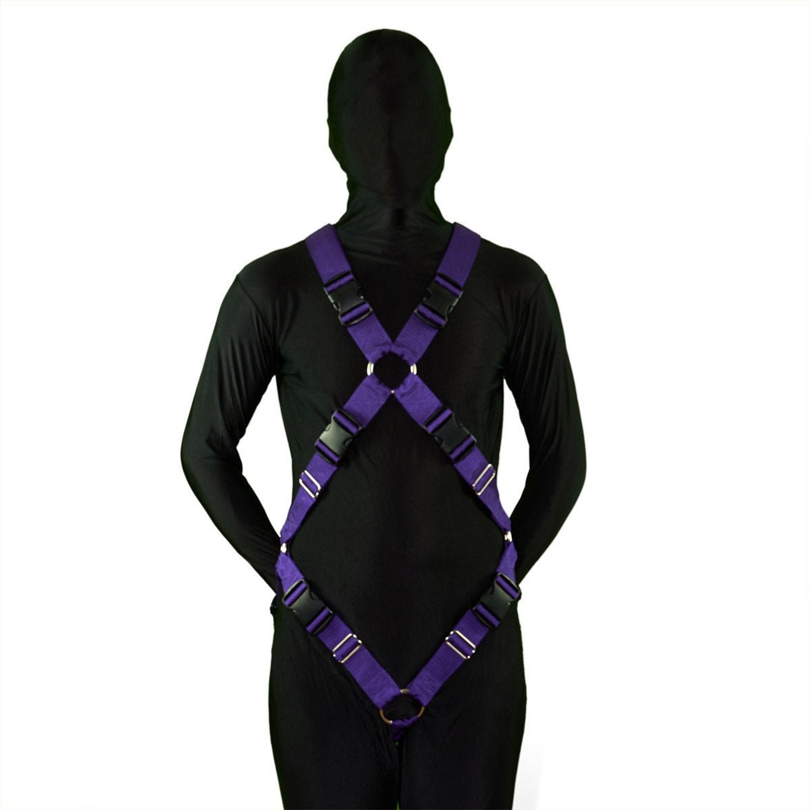 X Harness With Crotch Strap | Body Harness, Webbing Harness, Bondage ...